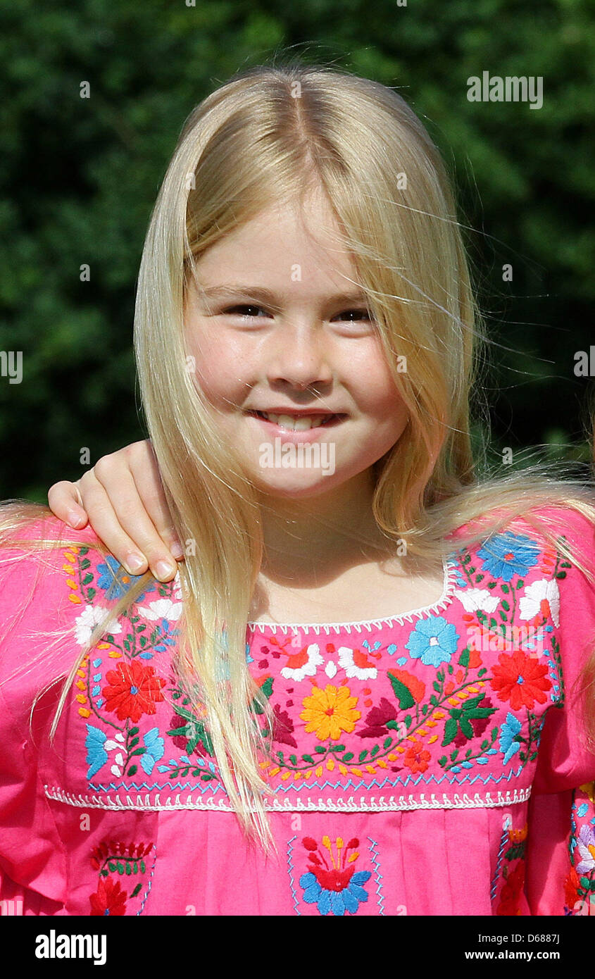 Dutch Princess Amalia poses during a photo session at estate The ...