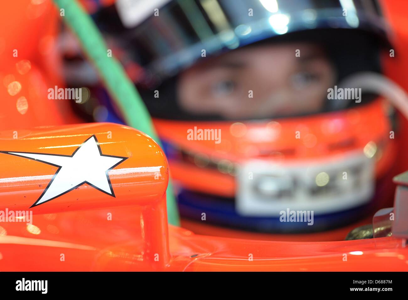 Formula driver rear view hi-res stock photography and images - Alamy