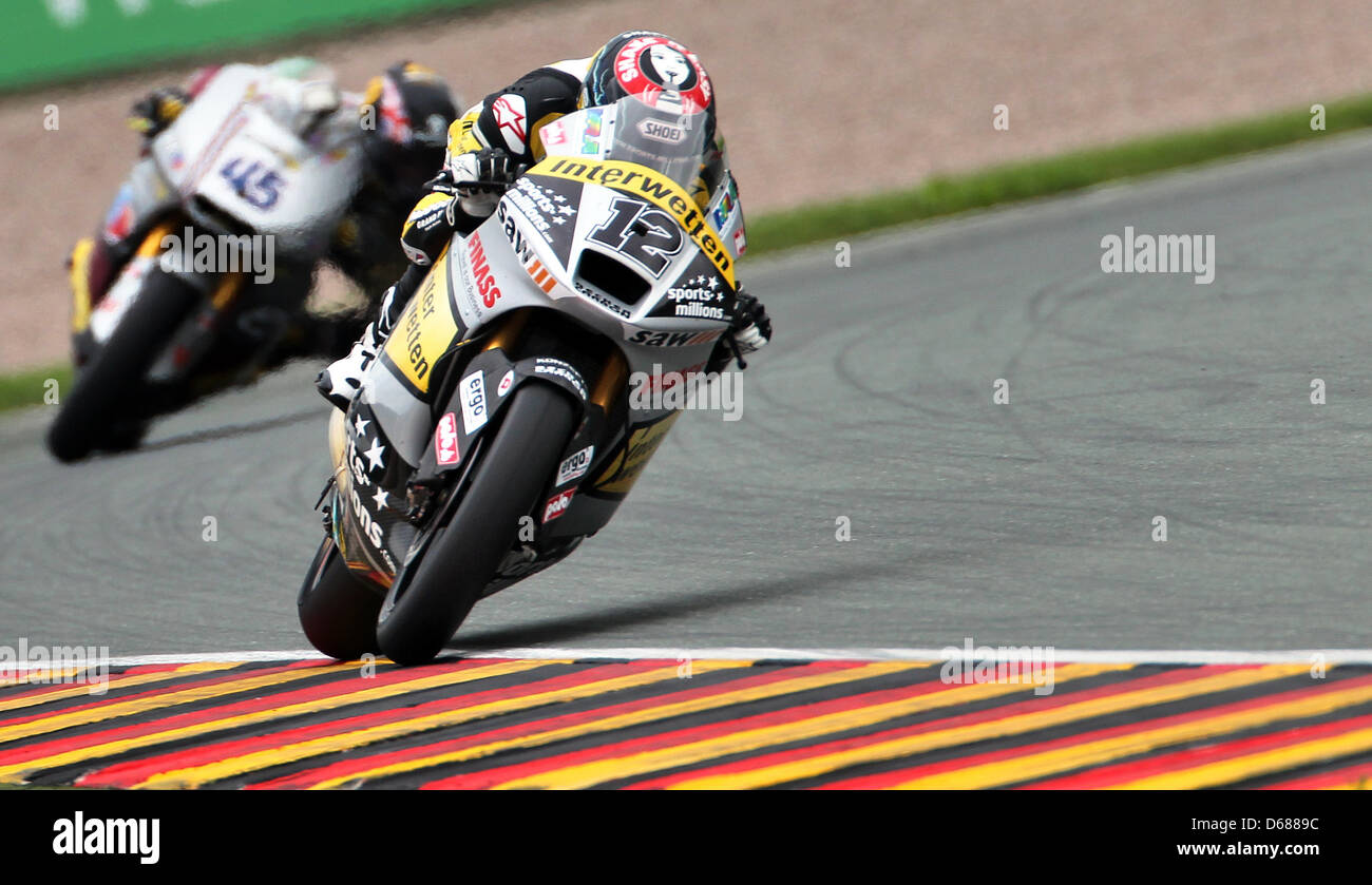 Swiss MotoGP driver Thomas Luthi of Interwetten-Paddock during the ...