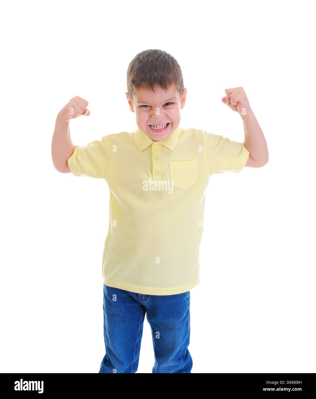 Angry little boy Stock Photo - Alamy