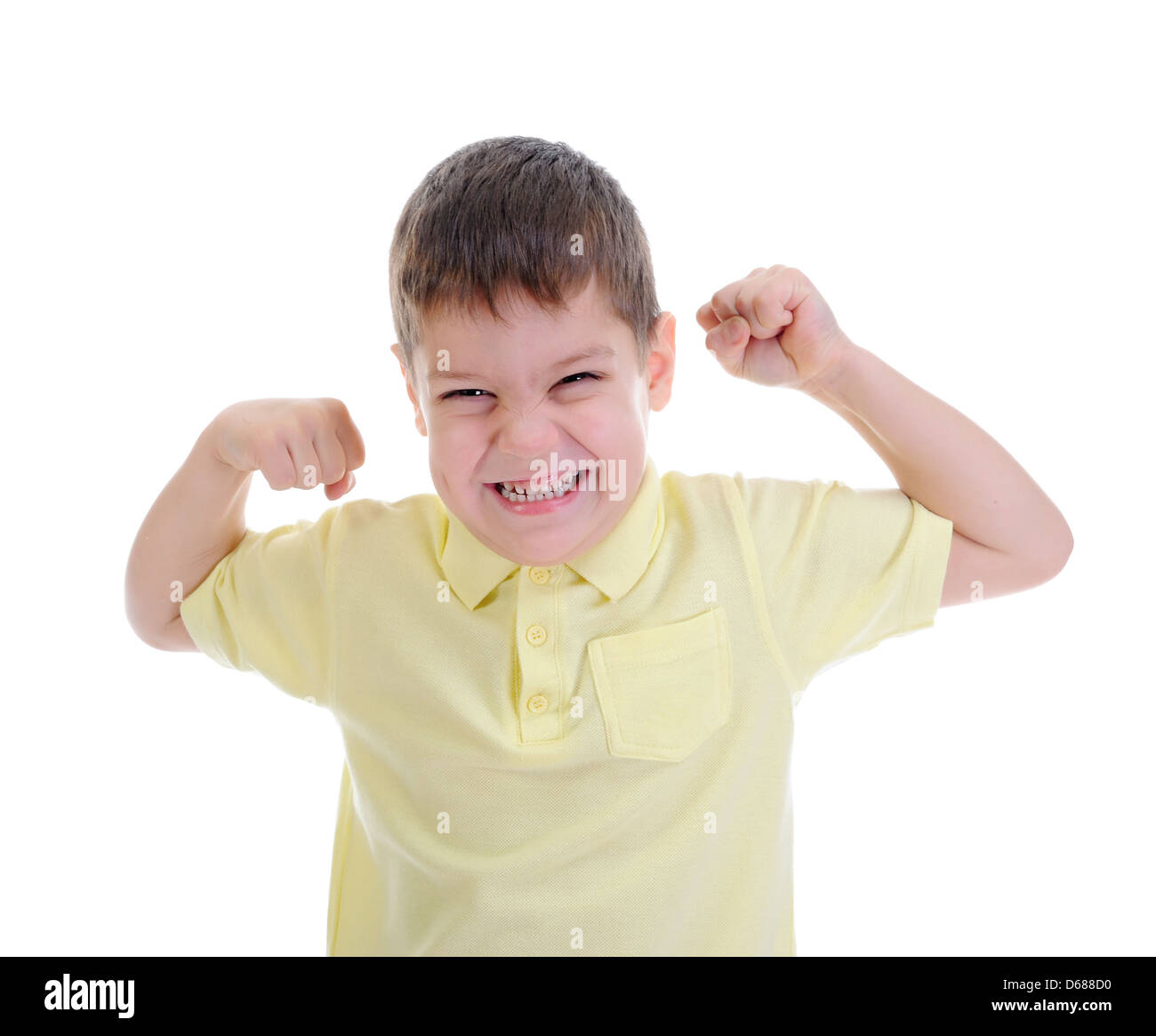 Angry little boy Stock Photo - Alamy
