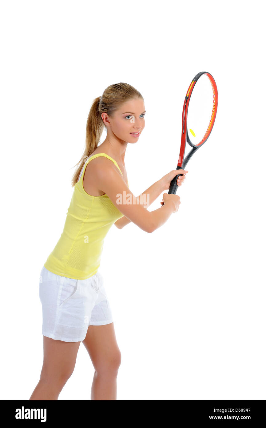 Lady tennis player Cut Out Stock Images & Pictures - Alamy