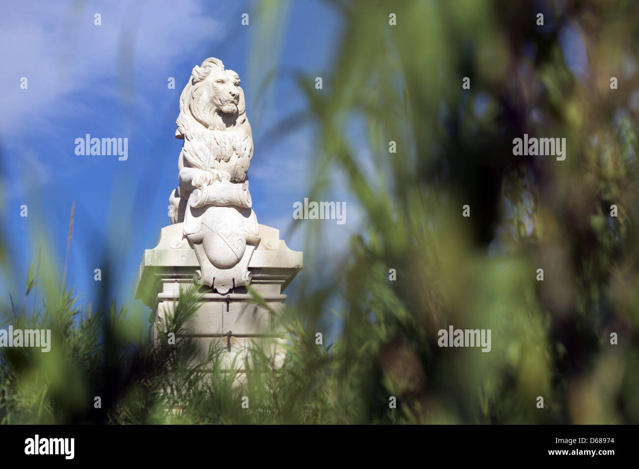 The heraldic lion of Arles, France, 02 July 2012. Arles is a city in ...