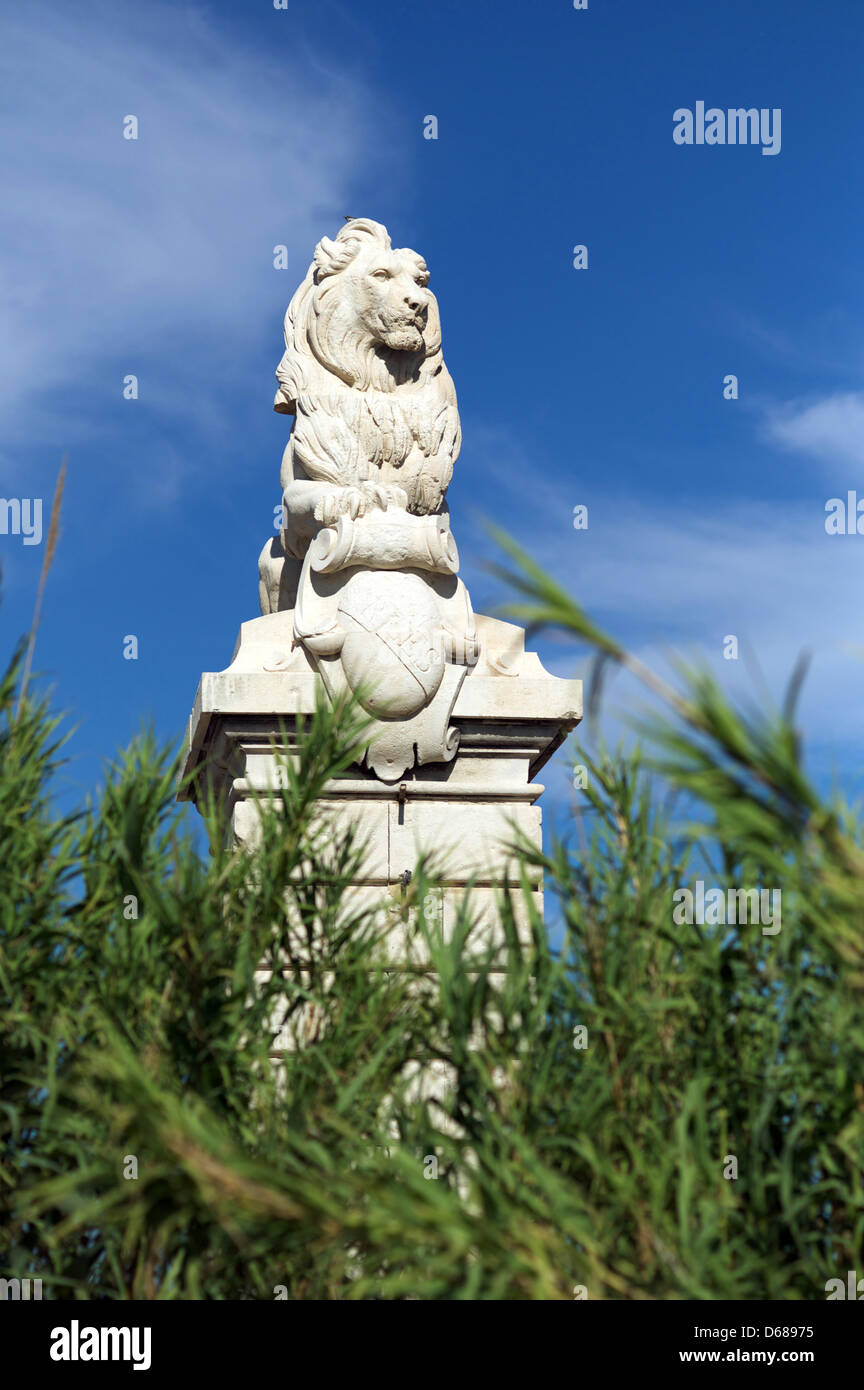 The heraldic lion of Arles, France, 02 July 2012. Arles is a city in ...