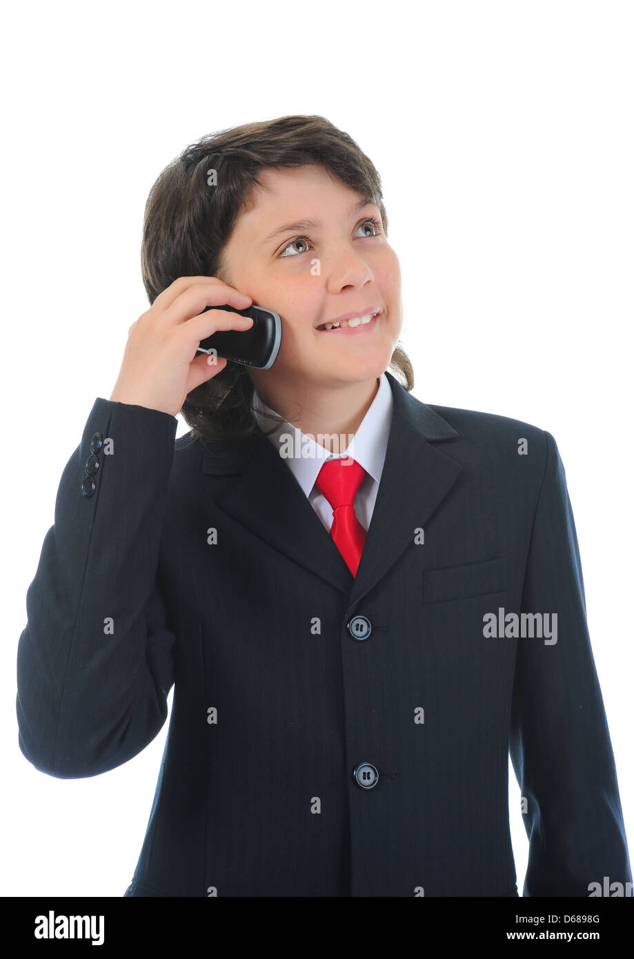 boy talking on the phone Stock Photo - Alamy
