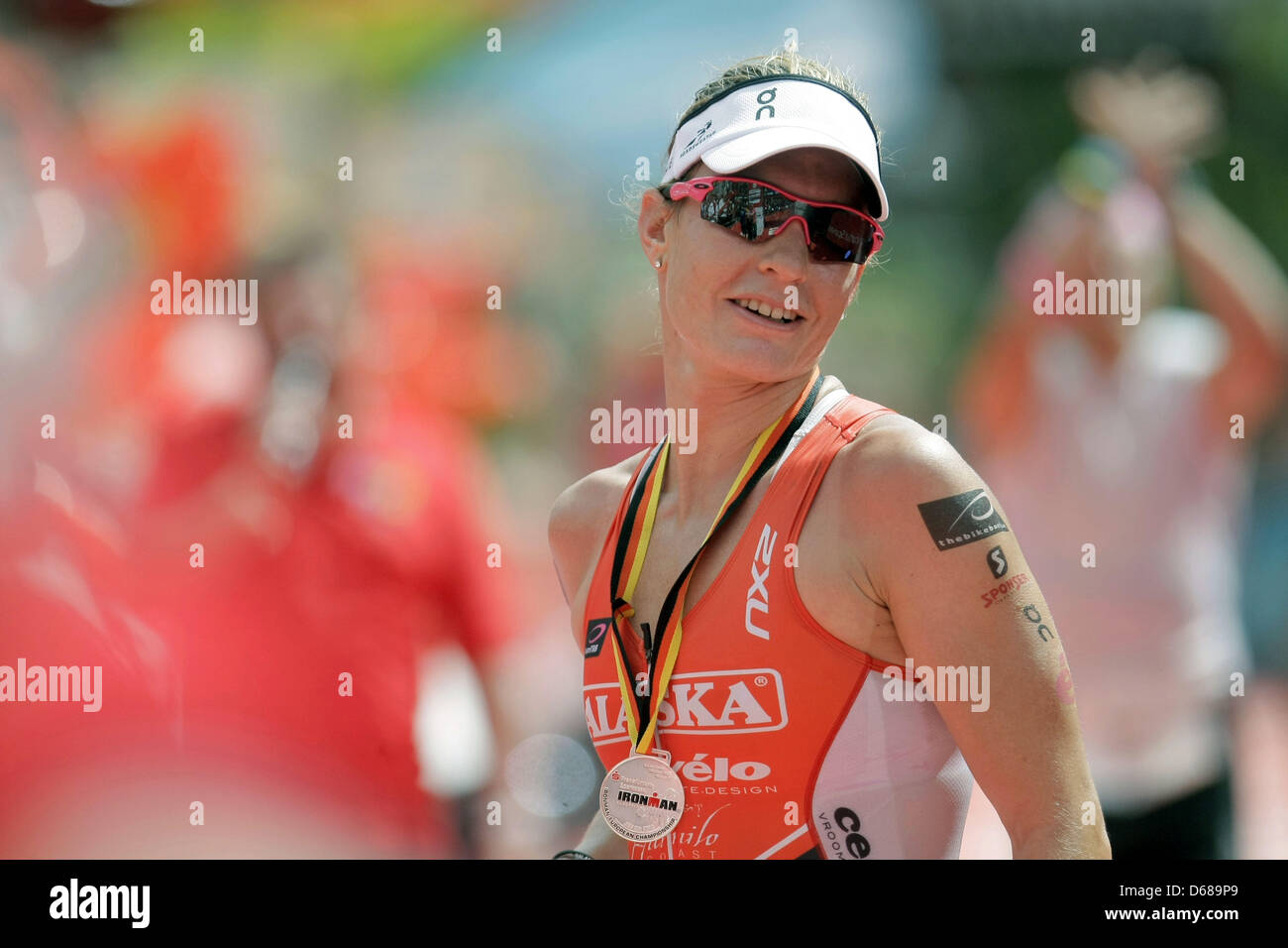 Swiss triathlete Caroline Steffen wins the Ironman Frankfurt ...