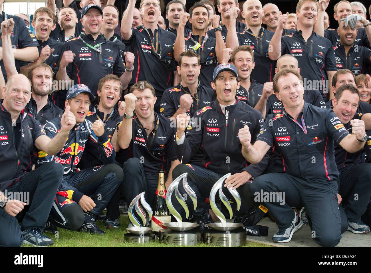 Red Bull Racing Team Principal Celebrate Team High Resolution Stock ...