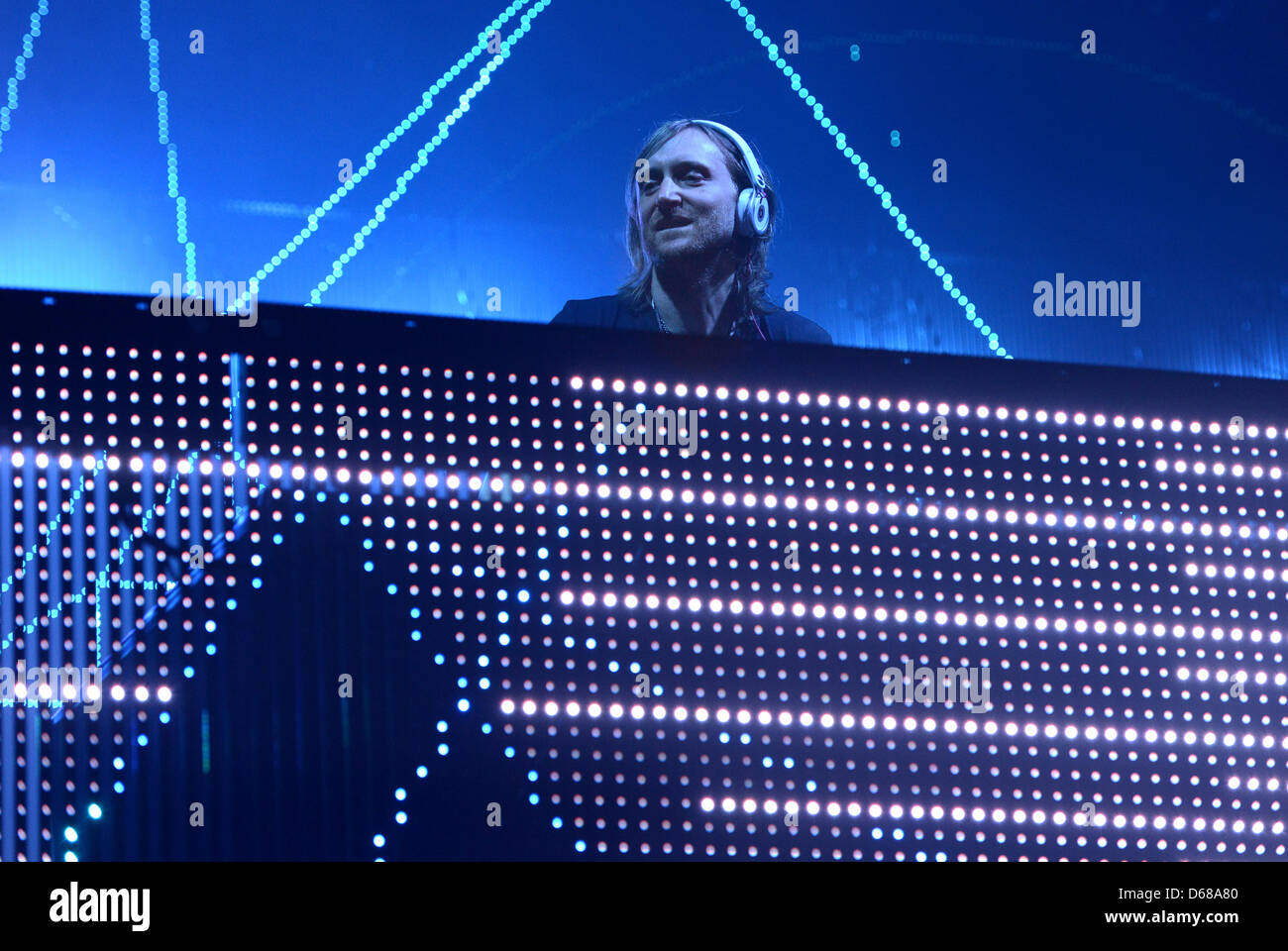 French House DJ David Guetta performs on stage of the Arena in Berlin ...
