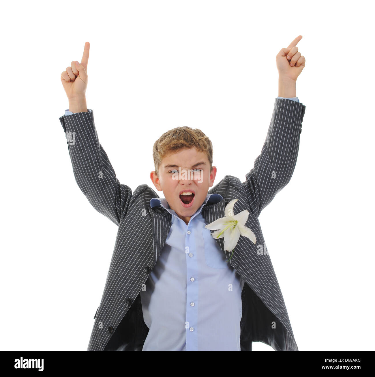 boy with flower Stock Photo - Alamy
