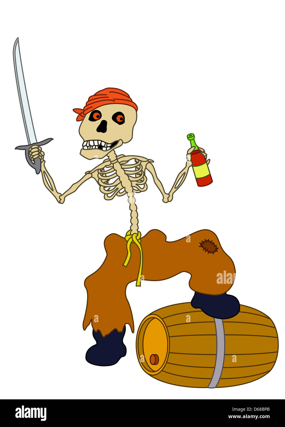 Jolly roger pirate art hi-res stock photography and images - Alamy