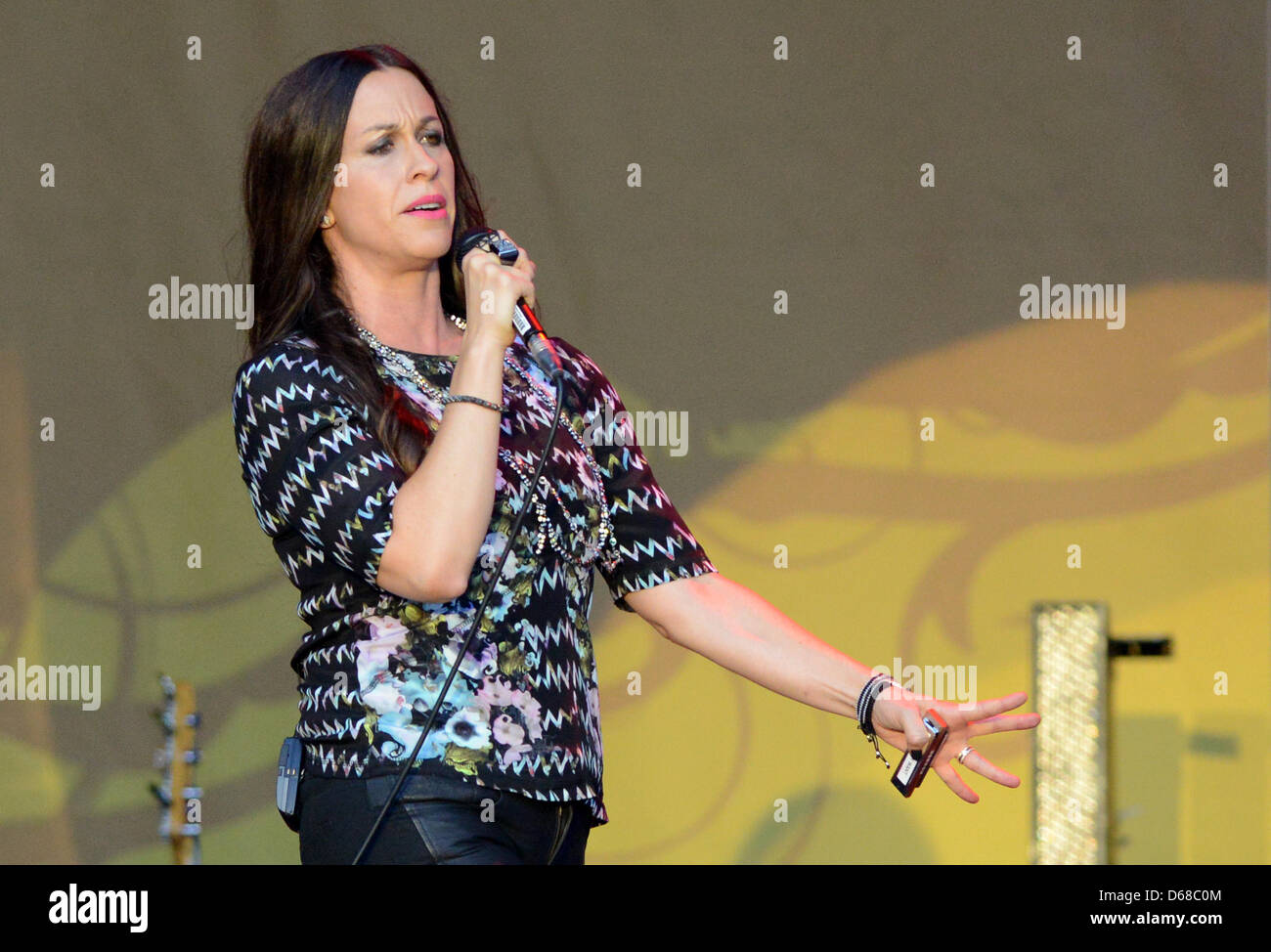 US-Canadian singer Alanis Morissette gives a concert at Zitadelle in ...