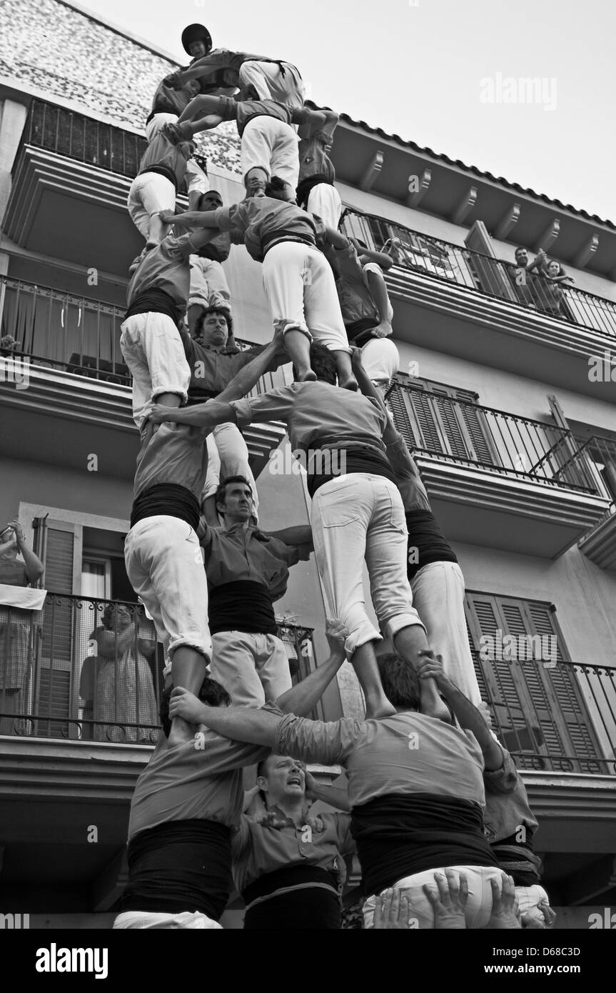 -Human Towers- Gold Coast (Spain Stock Photo - Alamy