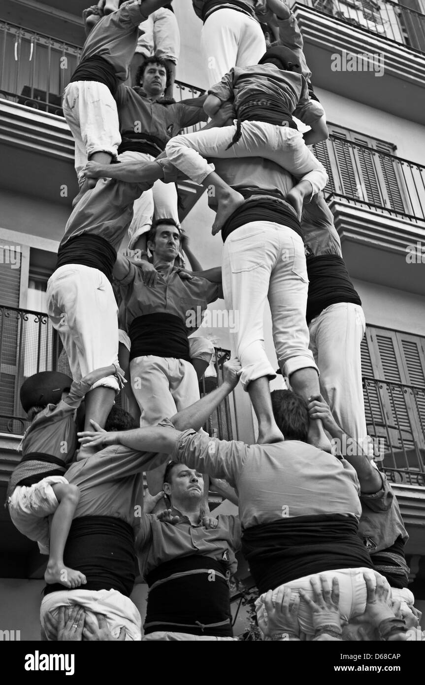 -Human Towers- Gold Coast (Spain Stock Photo - Alamy
