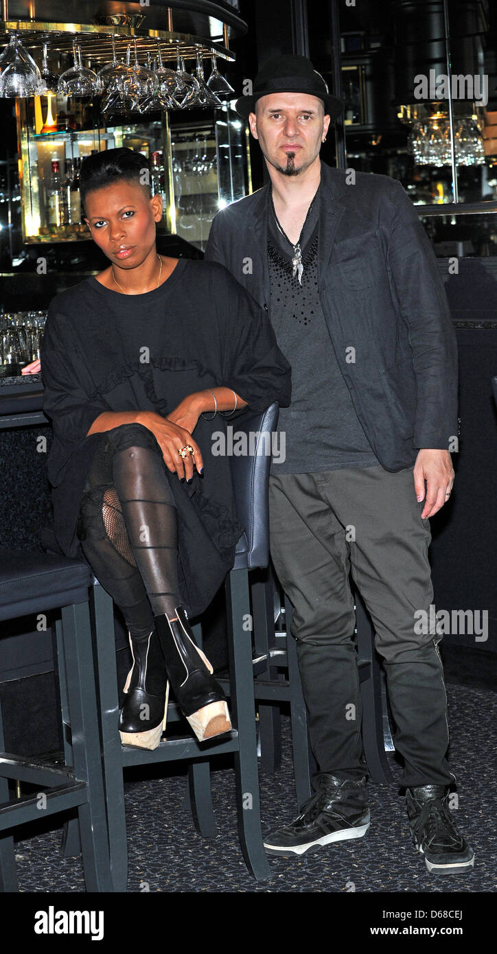 Guitarist Ace alias Kent Martin Ivor and singer Skin alias Deborah Anne ...