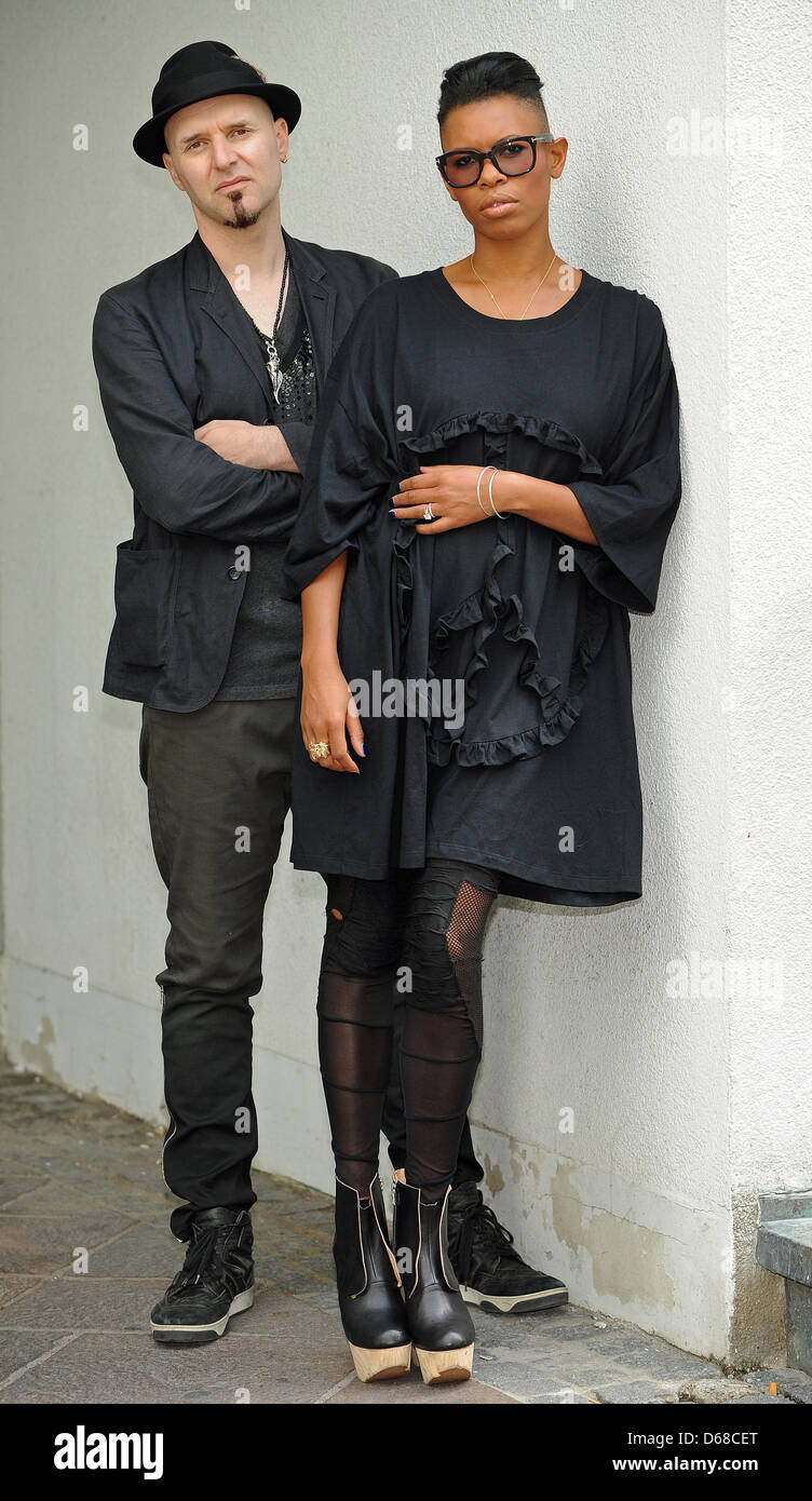 Guitarist Ace alias Kent Martin Ivor and singer Skin alias Deborah Anne ...