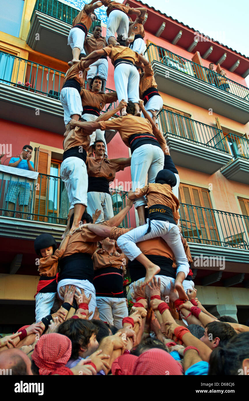 -Human Towers- Gold Coast (Spain Stock Photo - Alamy