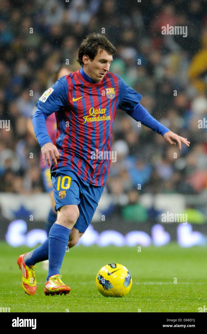 Messi Real Madrid Vs. Barcelona held at Santiago Bernabeu Stadium ...