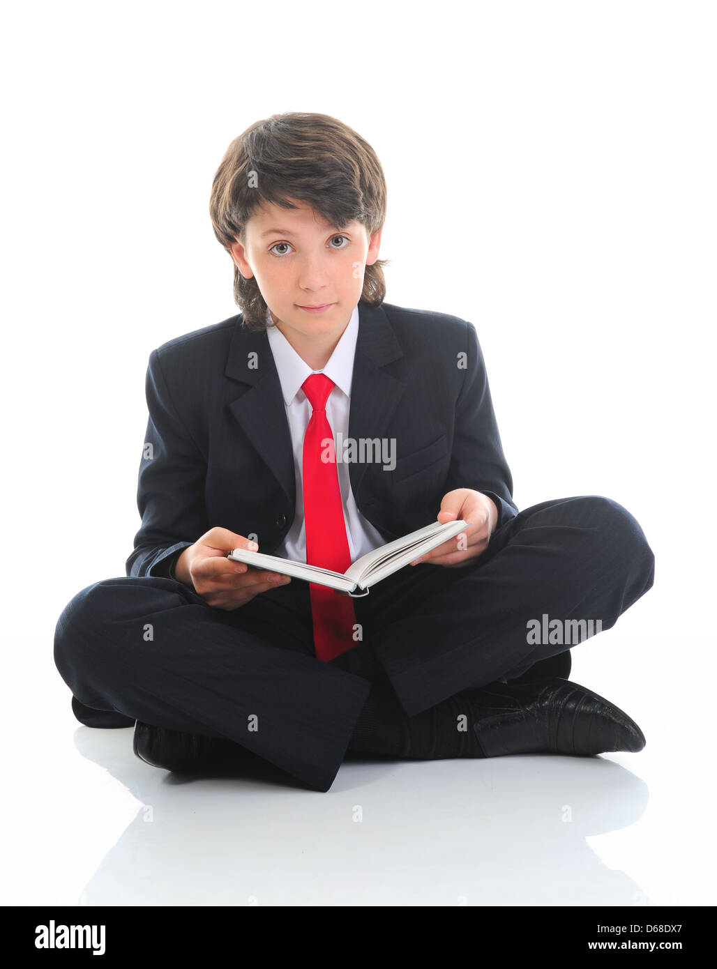little boy reading a book Stock Photo - Alamy