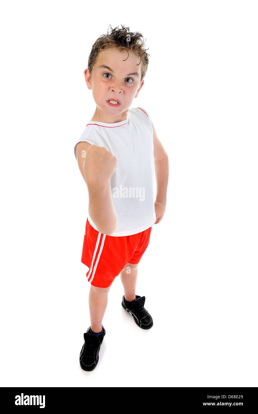 Angry little boy Stock Photo - Alamy