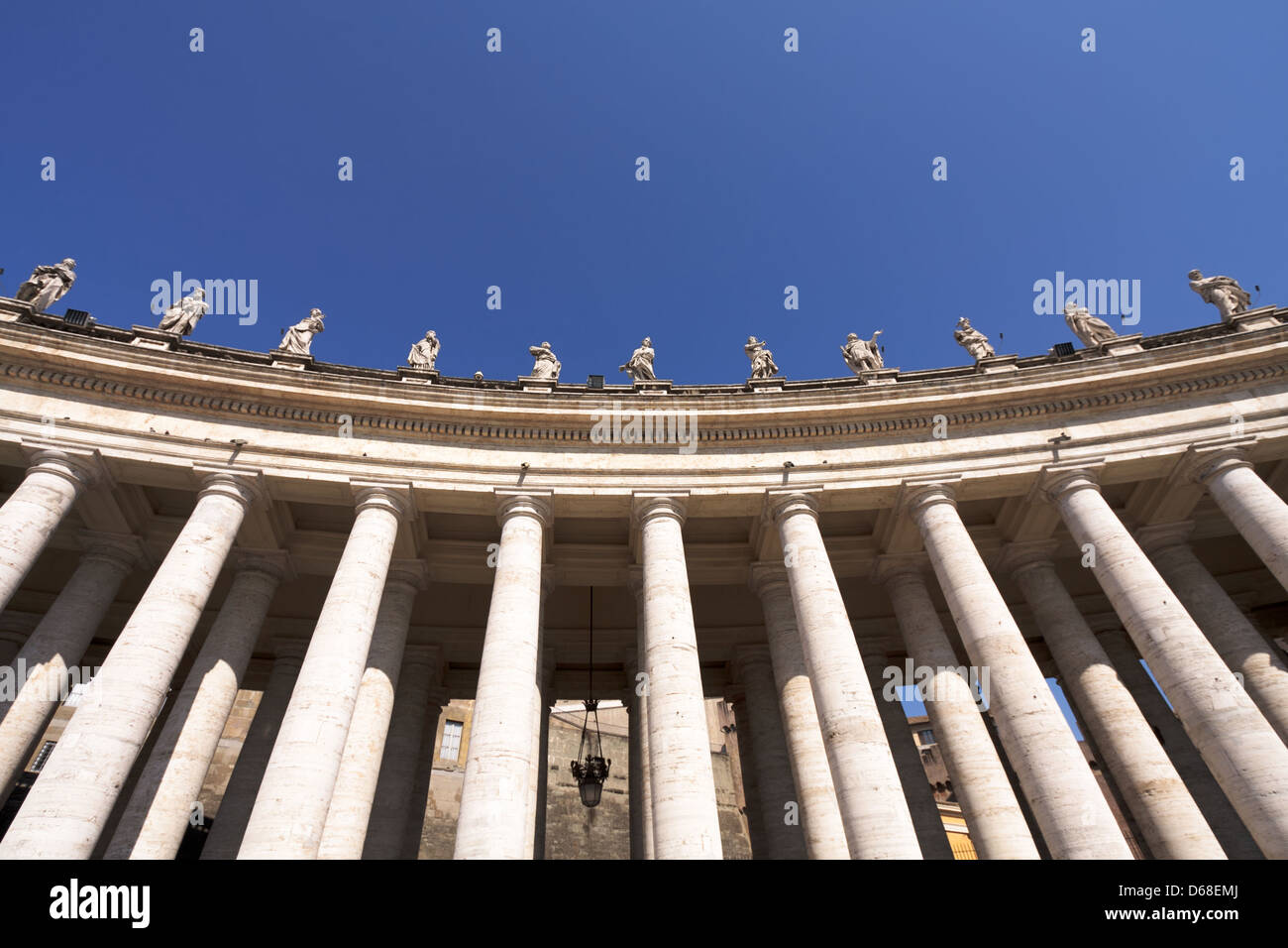 The facade and the front colonnade of the cathedral hi-res stock ...
