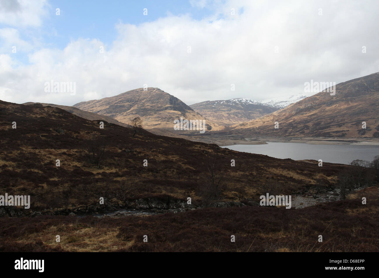 Loch Treig Scotland April 2013 Stock Photo - Alamy