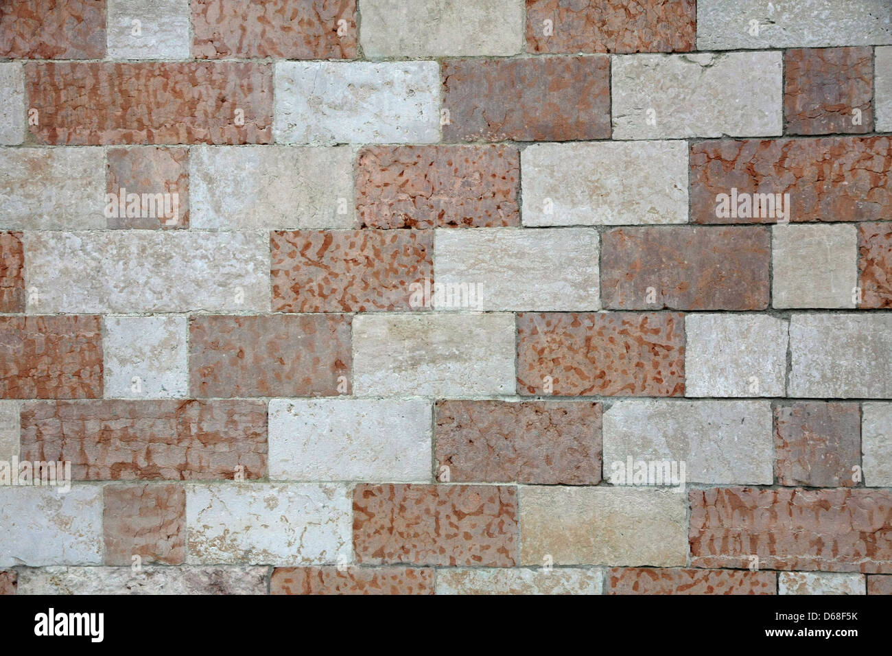 background and texture rectangular brick white and pink Stock Photo - Alamy
