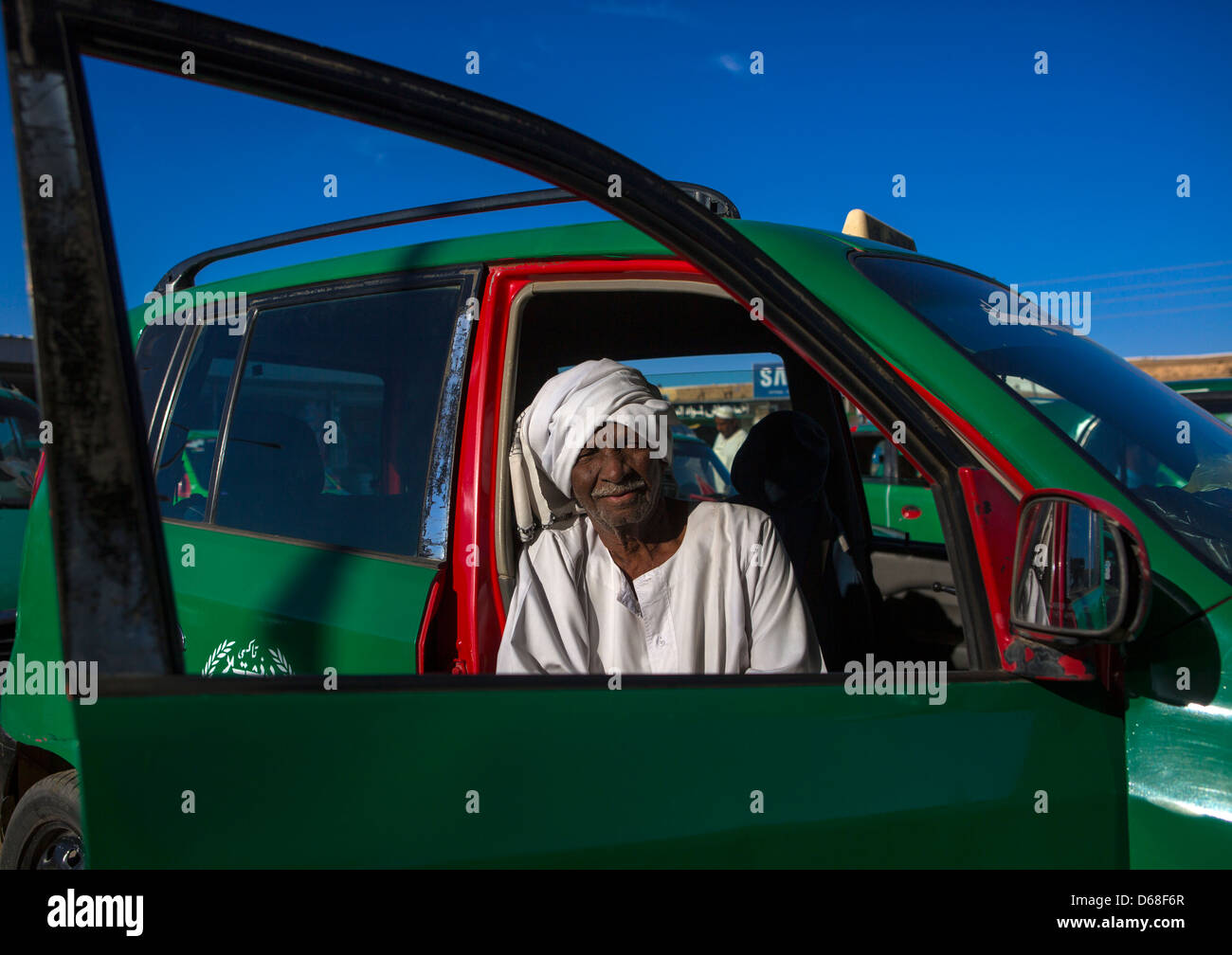 Sudanese Taxi Driver, Dongola, Sudan Stock Photo - Alamy