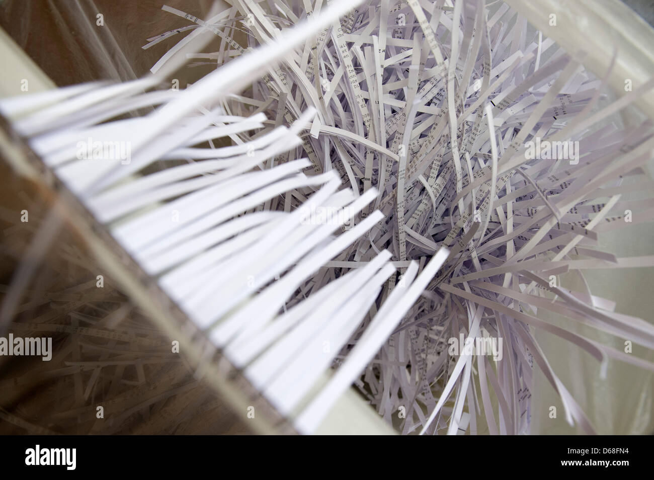 ILLUSTRATION - An illustrated picture shows documents being shredded in ...