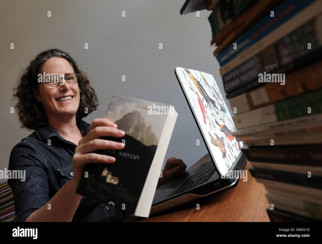 New Zealand poet Kate Camp poses for pictures in Berlin, Germany, 12 ...