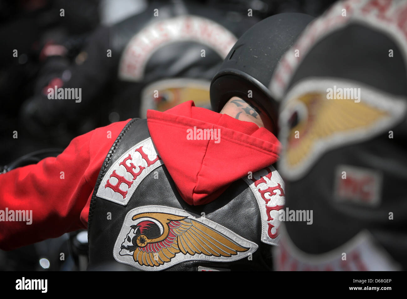 Hell's angels motorcycle action hi-res stock photography and images - Alamy