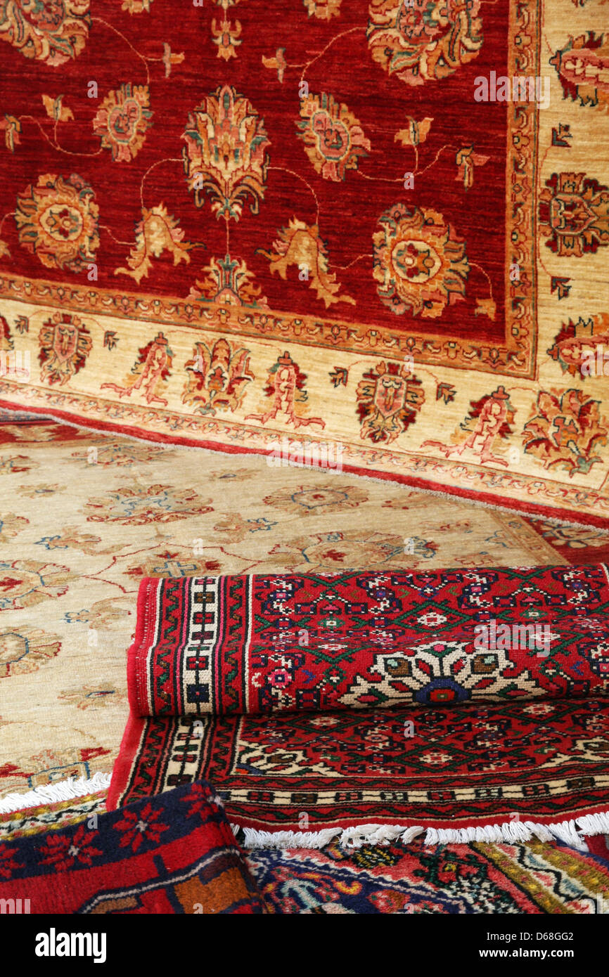 textures and background of handmade carpets and rugs Stock Photo - Alamy