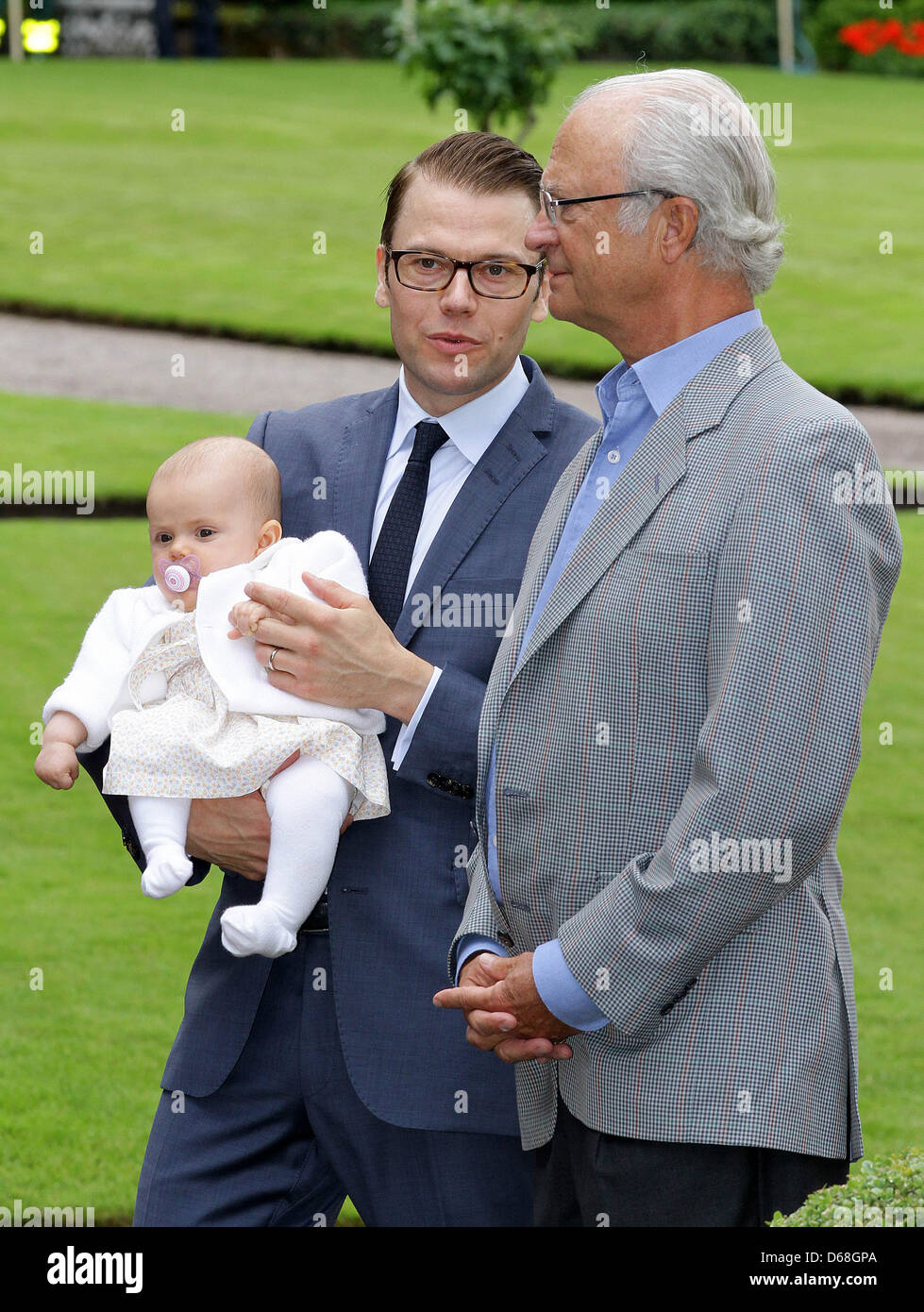 Swedish Baby Princess Estelle with Prince Daniel and King Carl XVI ...