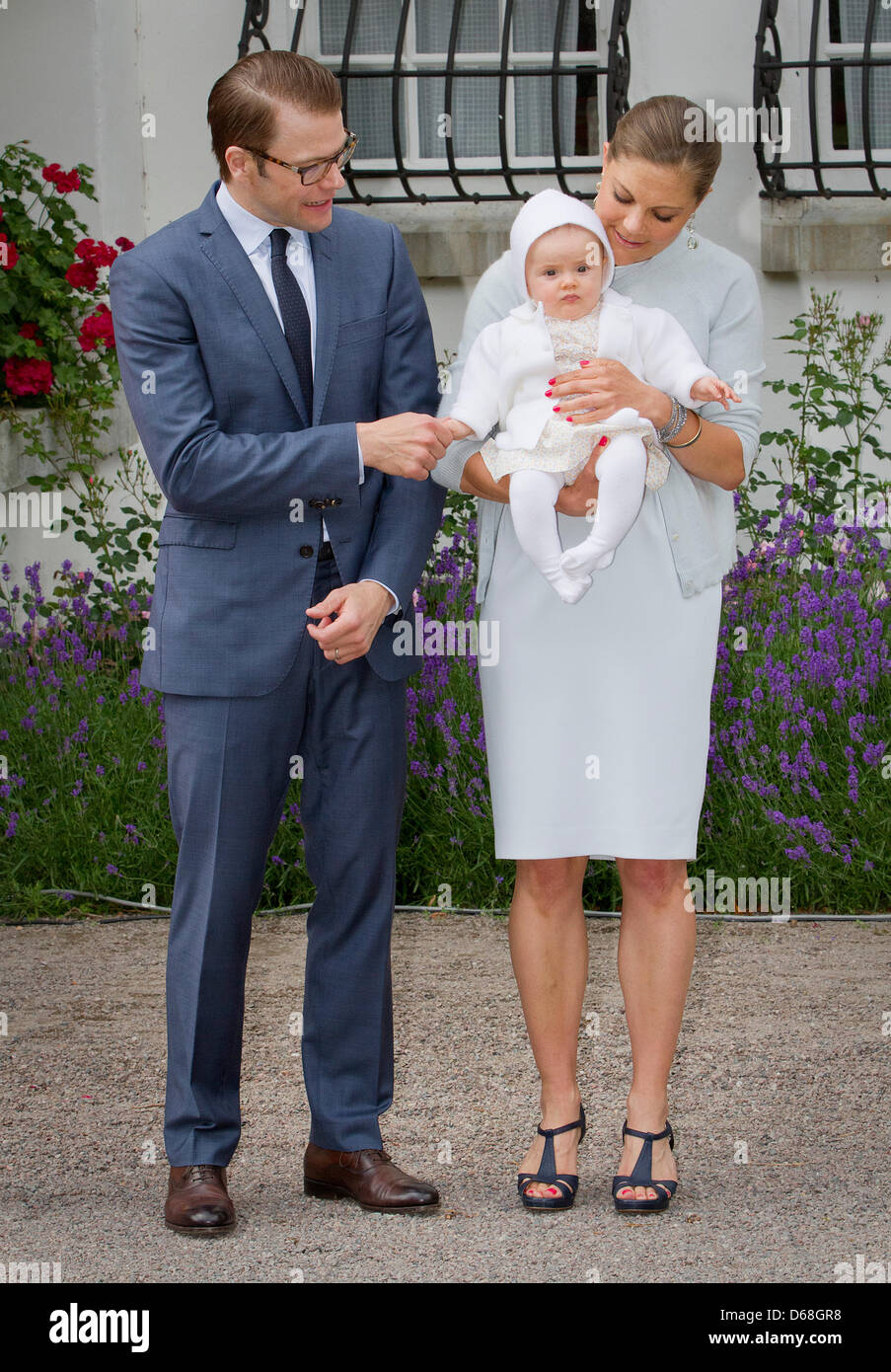 Swedish Crown Princess Victoria with baby daughter Princess Estelle and ...