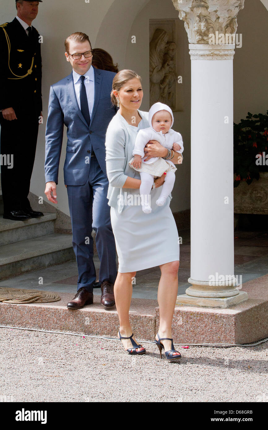 Swedish Crown Princess Victoria with baby daughter Princess Estelle and ...