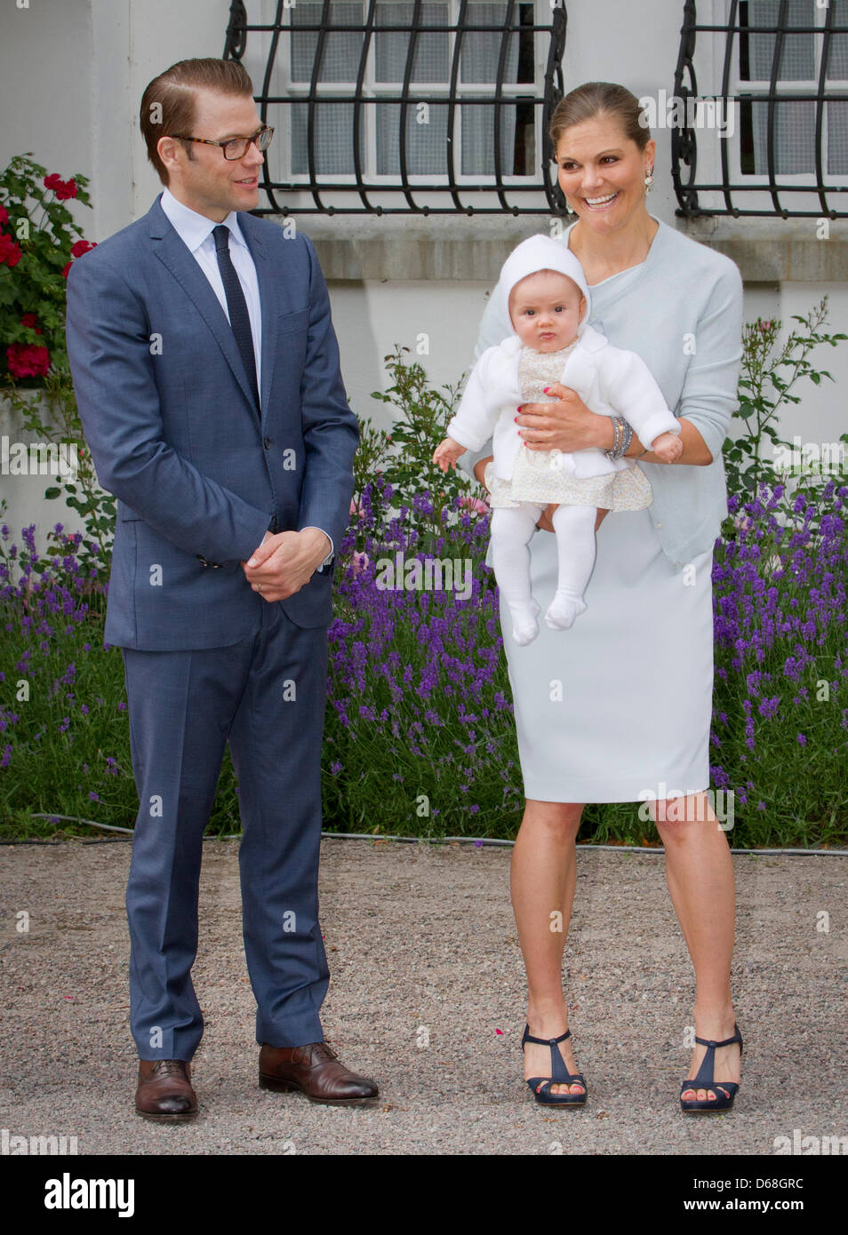 Swedish Crown Princess Victoria with baby daughter Princess Estelle and ...