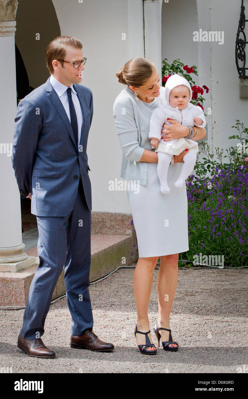 Swedish Crown Princess Victoria with baby daughter Princess Estelle and ...