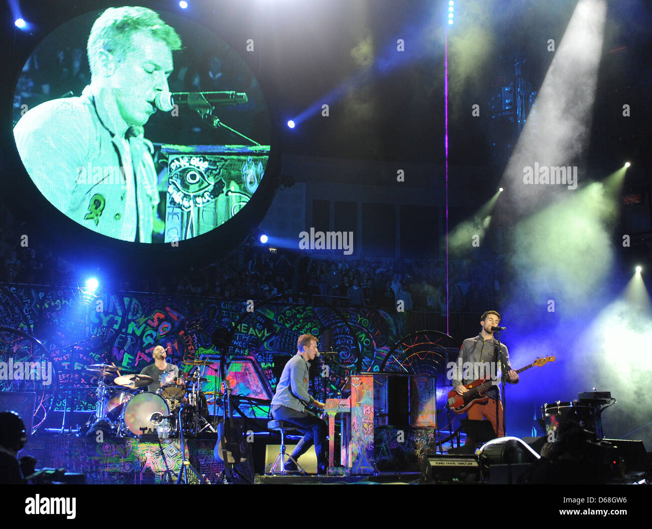 Chris Martin Coldplay perform live at the O2 Arena London, England - 09 ...
