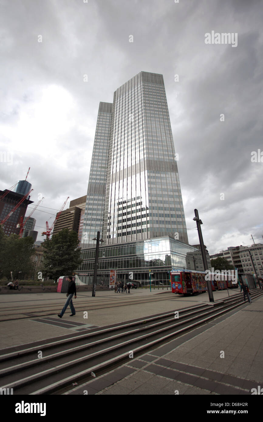 The highrise of the European Central Bank (ECB), which is also called ...