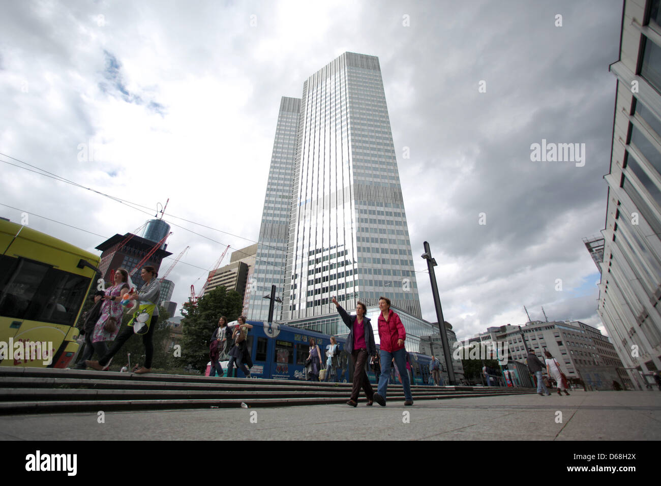 The highrise of the European Central Bank (ECB), which is also called ...