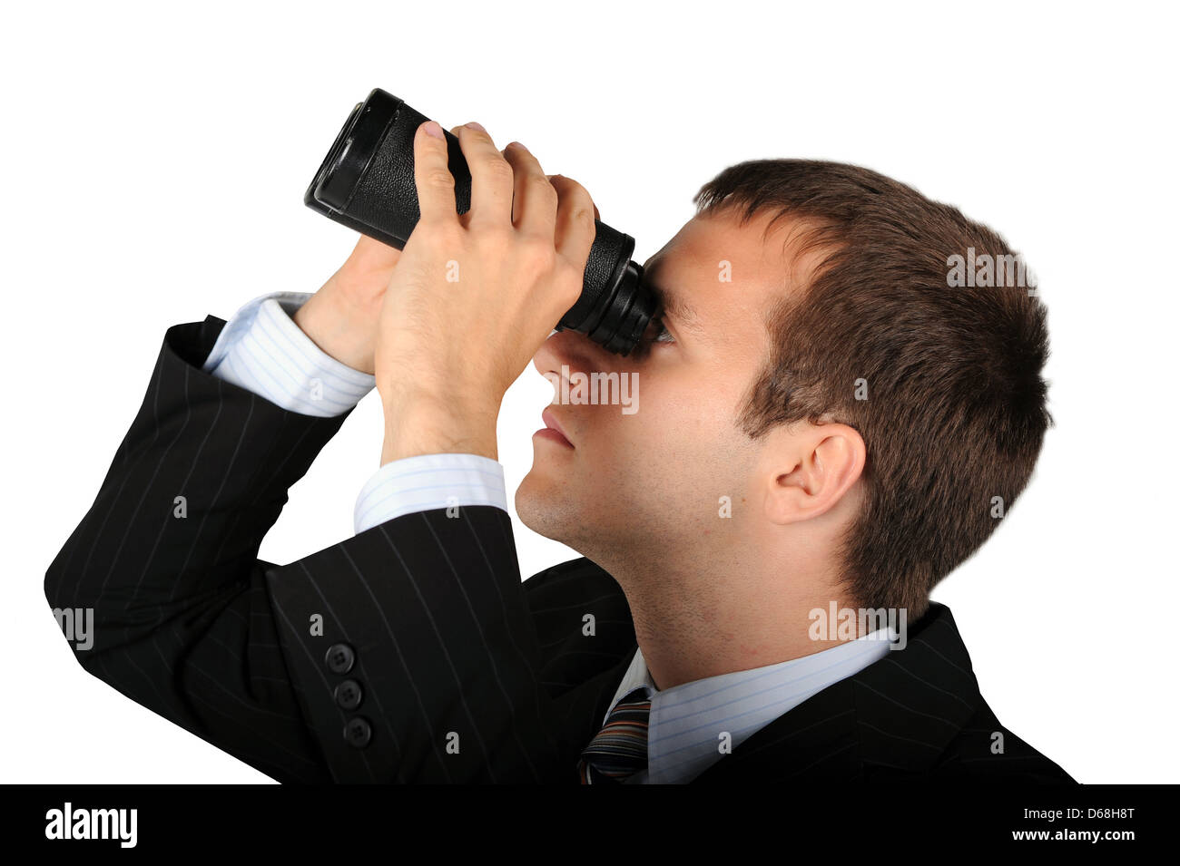 Businessman looking through binoculars Stock Photo - Alamy Businessman looking through binoculars Stock Photo - Alamy