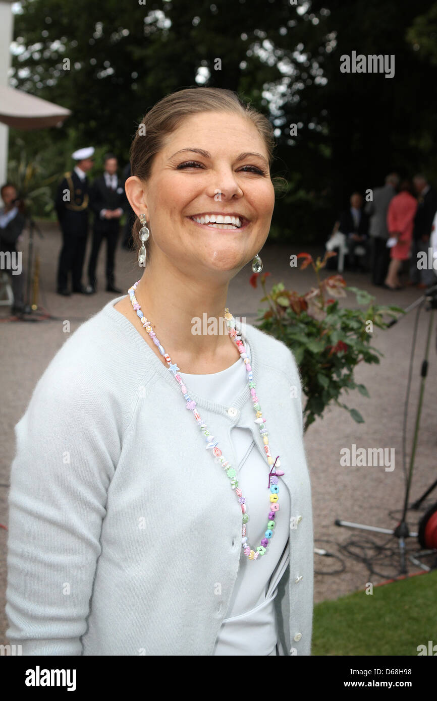 Swedish Crown Princess Victoria at the courtyard of the Swedish royal ...