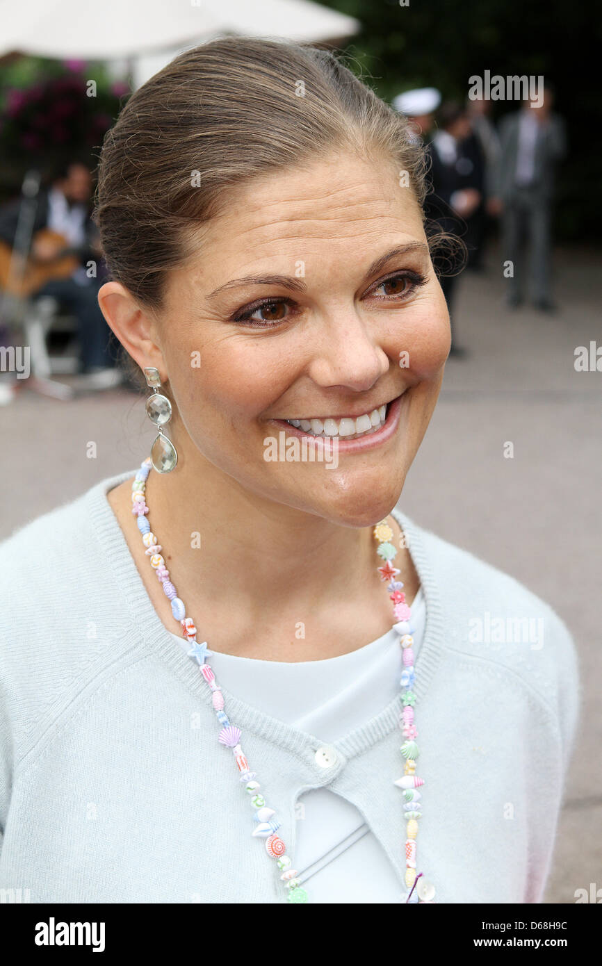 Swedish Crown Princess Victoria at the courtyard of the Swedish royal ...