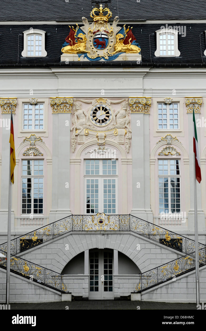 View of Altes Rathaus (Old City Hall) in Bonn, Germany, 13 July 2012 ...