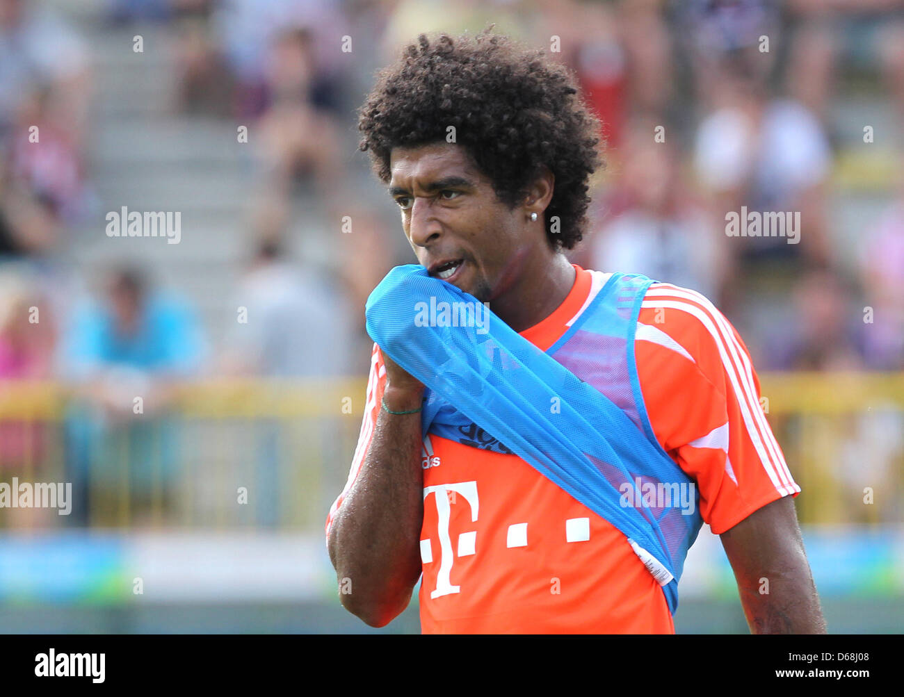 FC Bayern Munich's Dante practises during the team's training routine ...