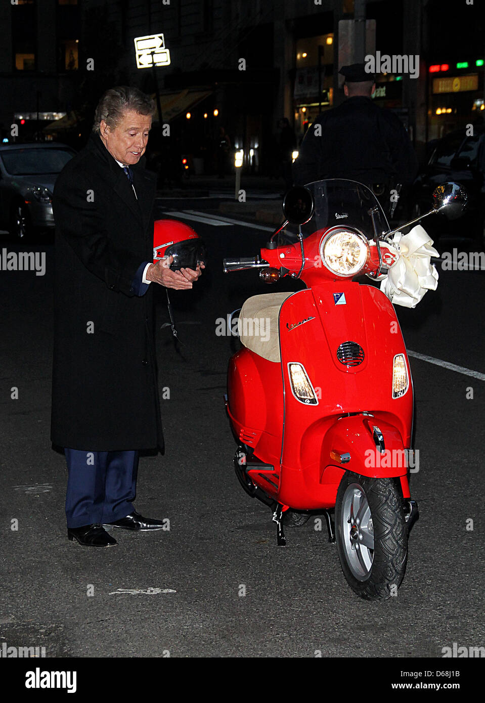 Regis Philbin is given a Vespa scooter by David Letterman 'The Late ...