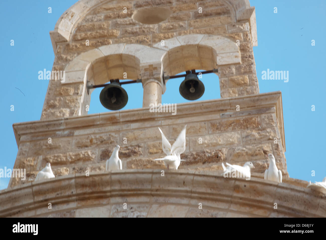 Bells from Saint John the Baptist, Greek Orthodox Church at the baptism ...