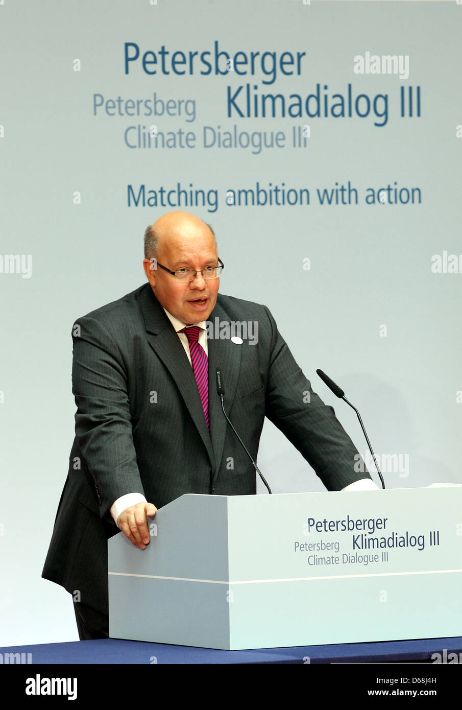 German Environment Minister Peter Altmaier delivers a statement prior ...