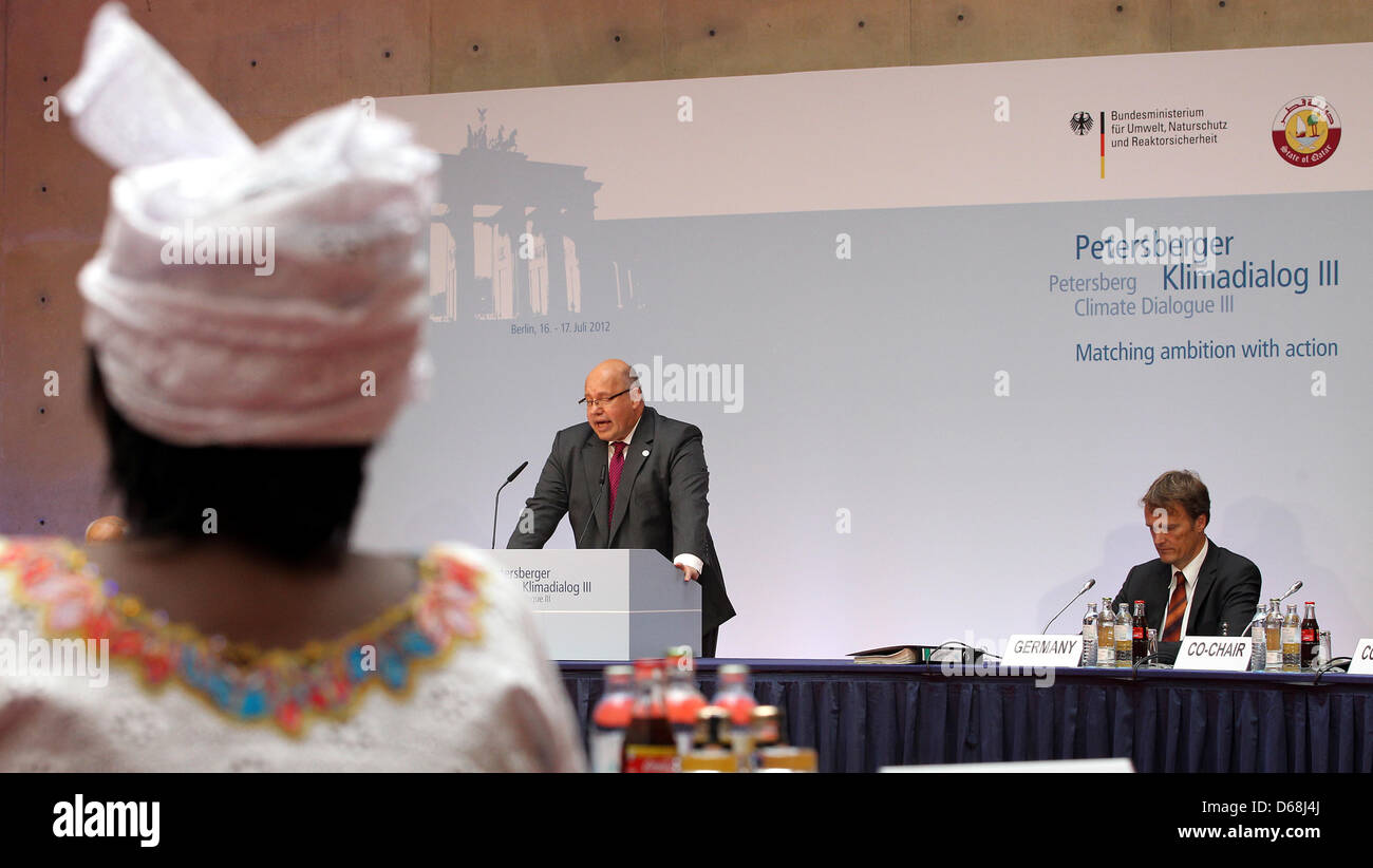 German Environment Minister Peter Altmaier delivers a statement prior ...