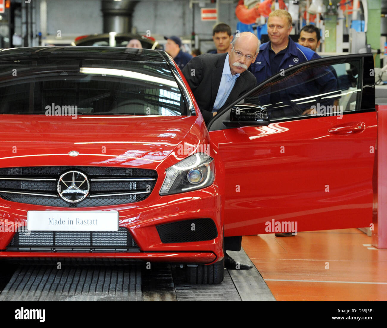 Daimler chairman Dieter Zetsche presents the new Mercedes-Benz A Class ...