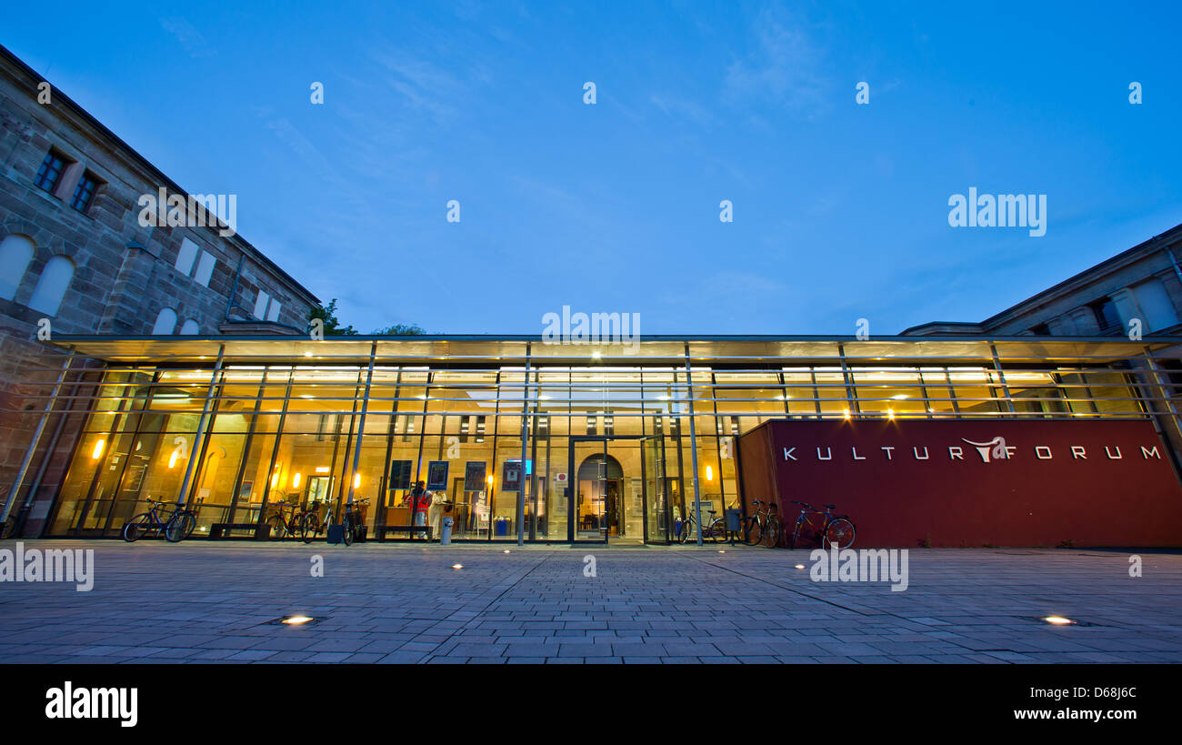 View to the Cultural Forum in Fuerth, Germany, 12 July 2012. Photo ...